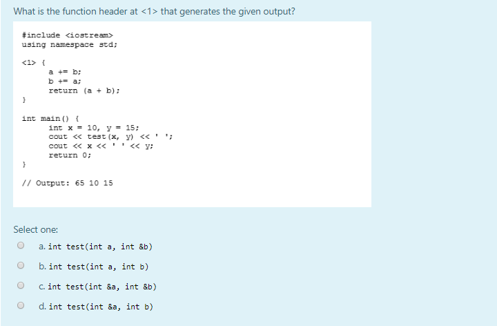 Solved Consider the class definition below, which of the | Chegg.com