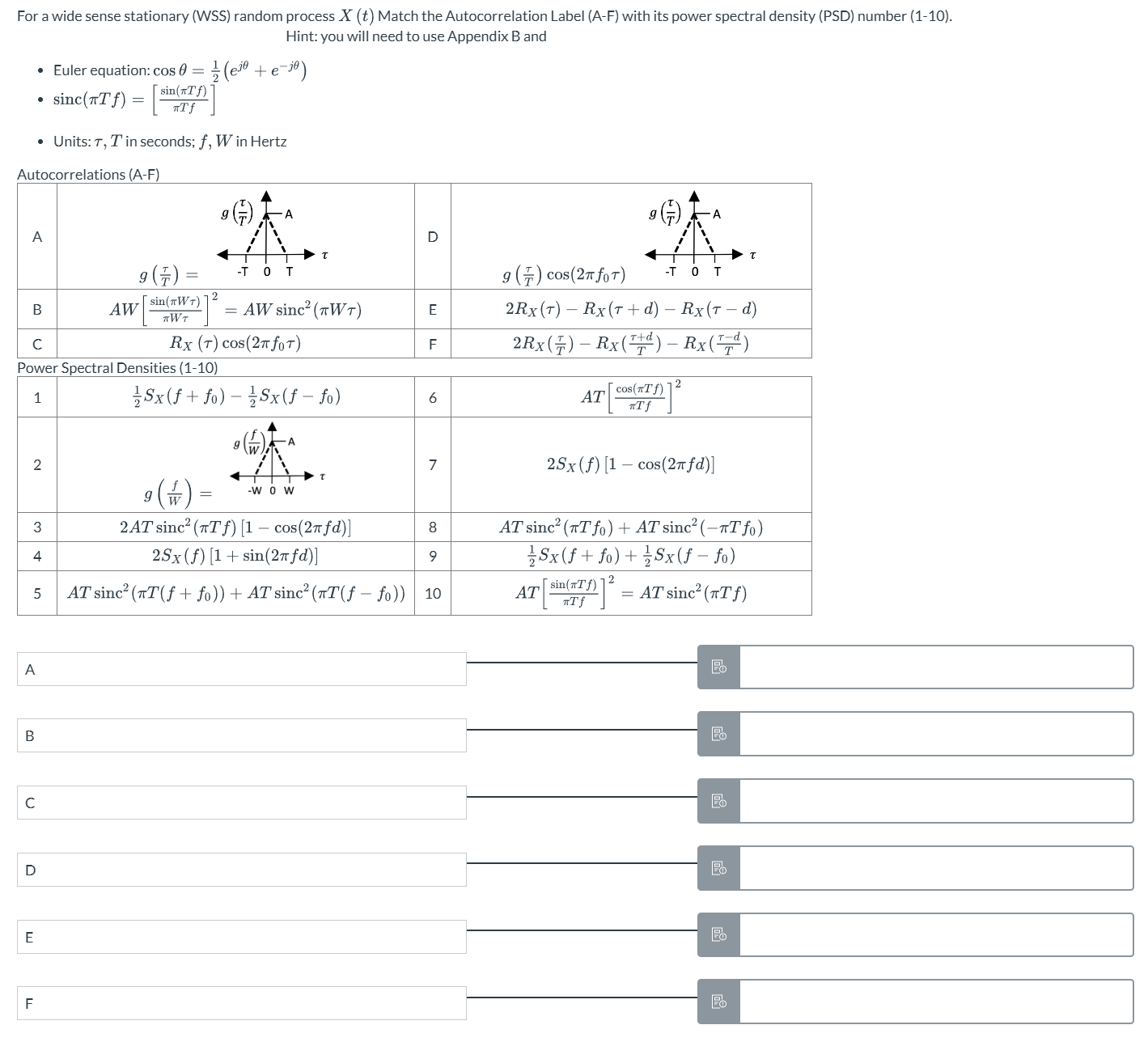 Solved For a wide sense stationary (WSS) ﻿random process | Chegg.com