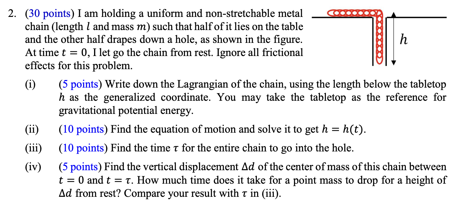 Solved 2. (30 points) I am holding a uniform and | Chegg.com