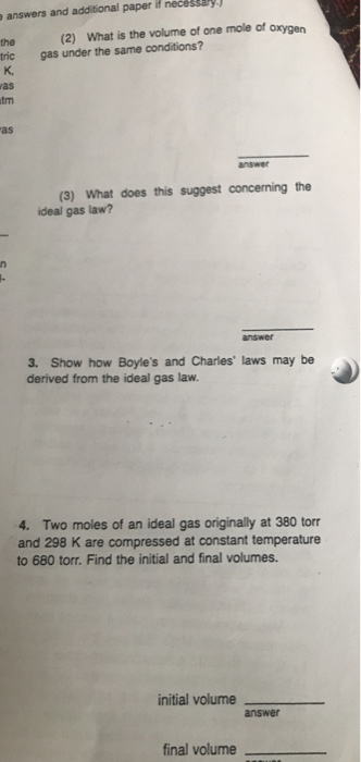 answers and additional paper if necessay What is the | Chegg.com