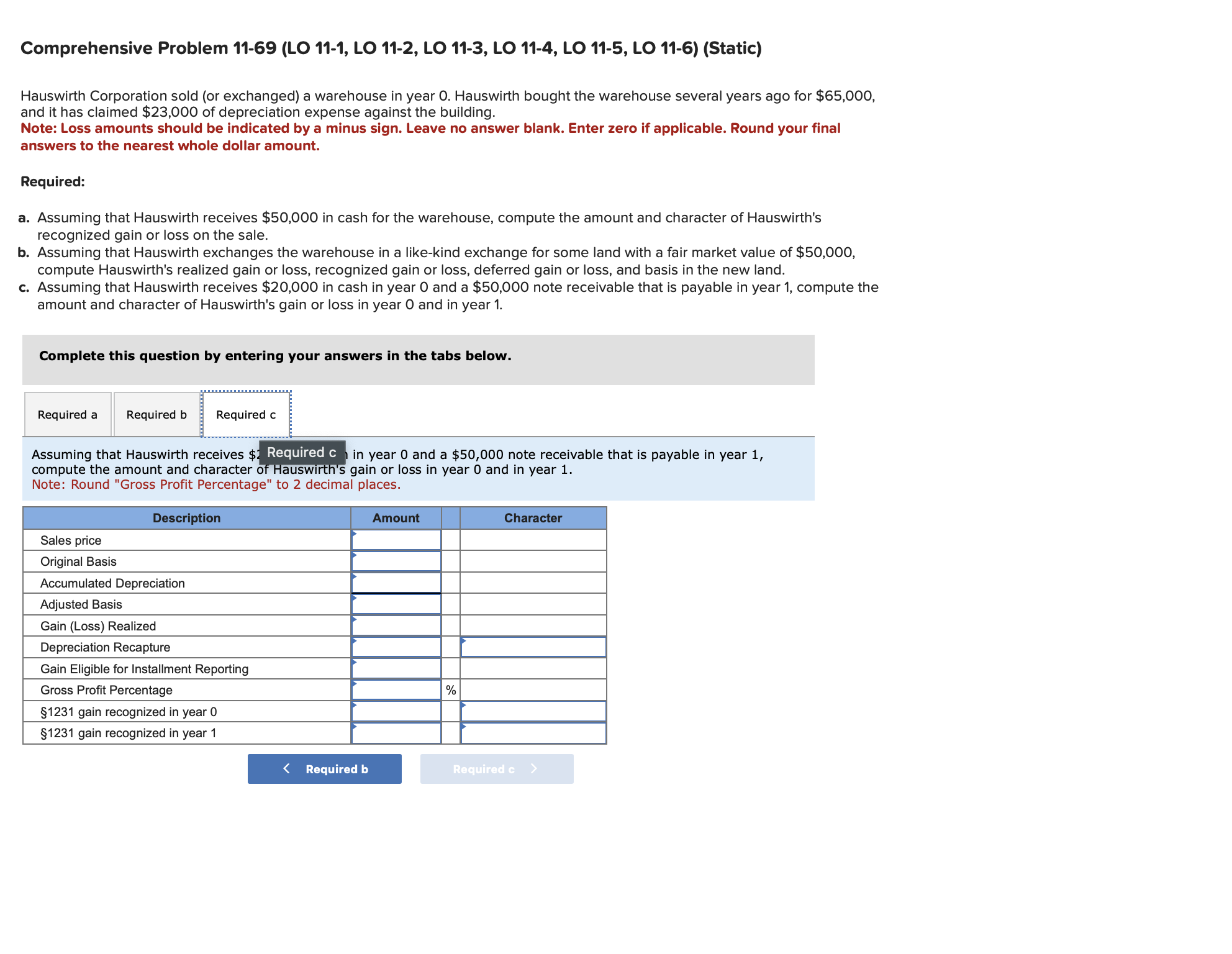Solved Comprehensive Problem 11-69 (LO 11-1, ﻿LO 11-2, ﻿LO | Chegg.com
