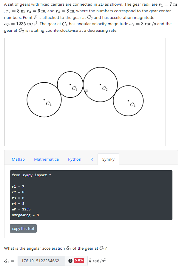 Solved A set of gears with fixed centers are connected in 2D | Chegg.com