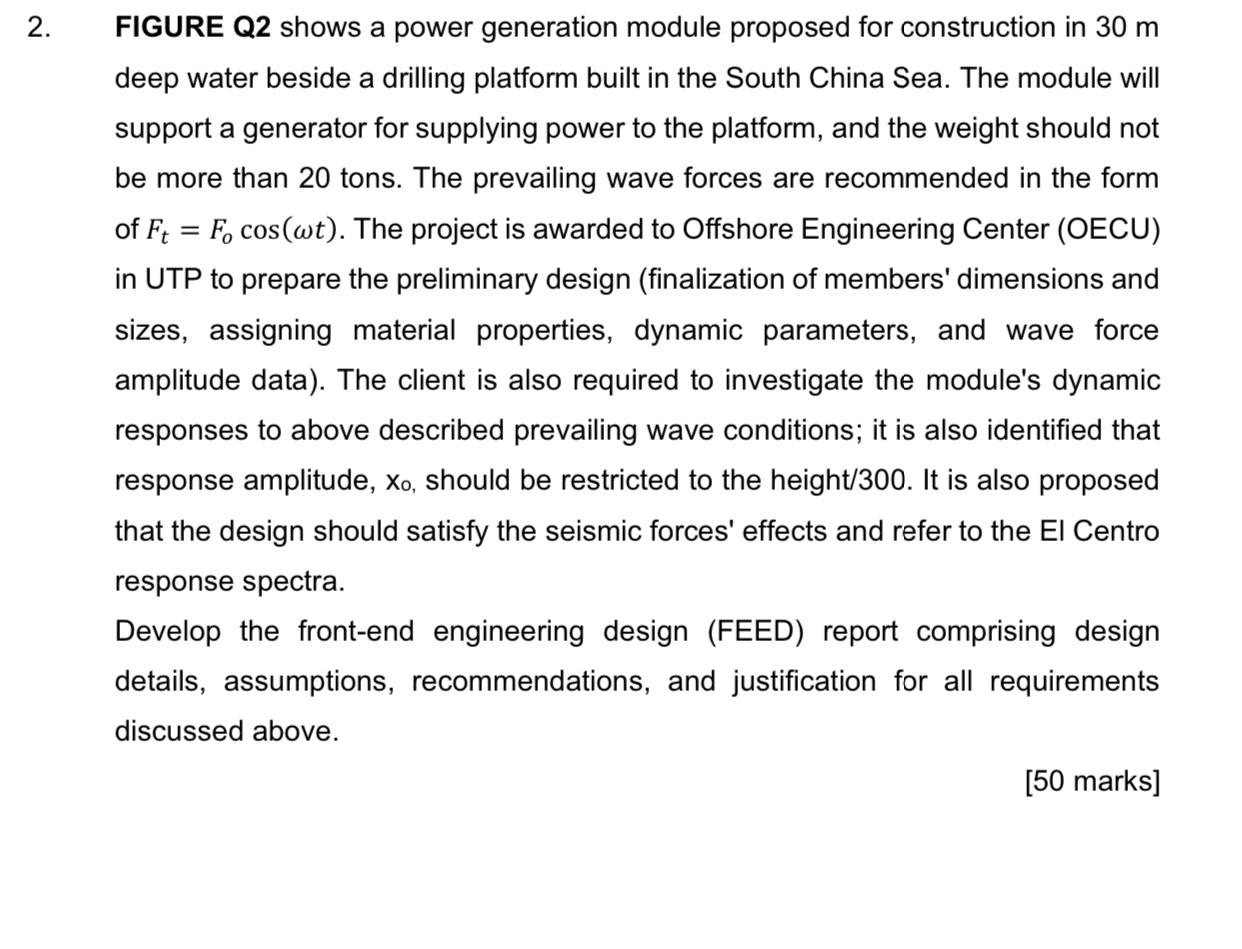 Solved 2. FIGURE Q2 shows a power generation module proposed | Chegg.com