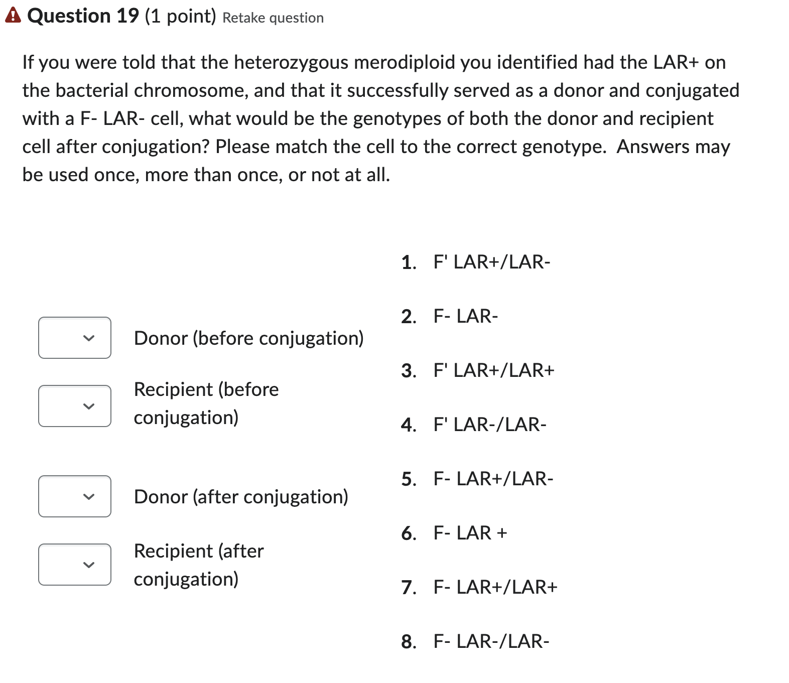 Solved If you were told that the heterozygous merodiploid | Chegg.com