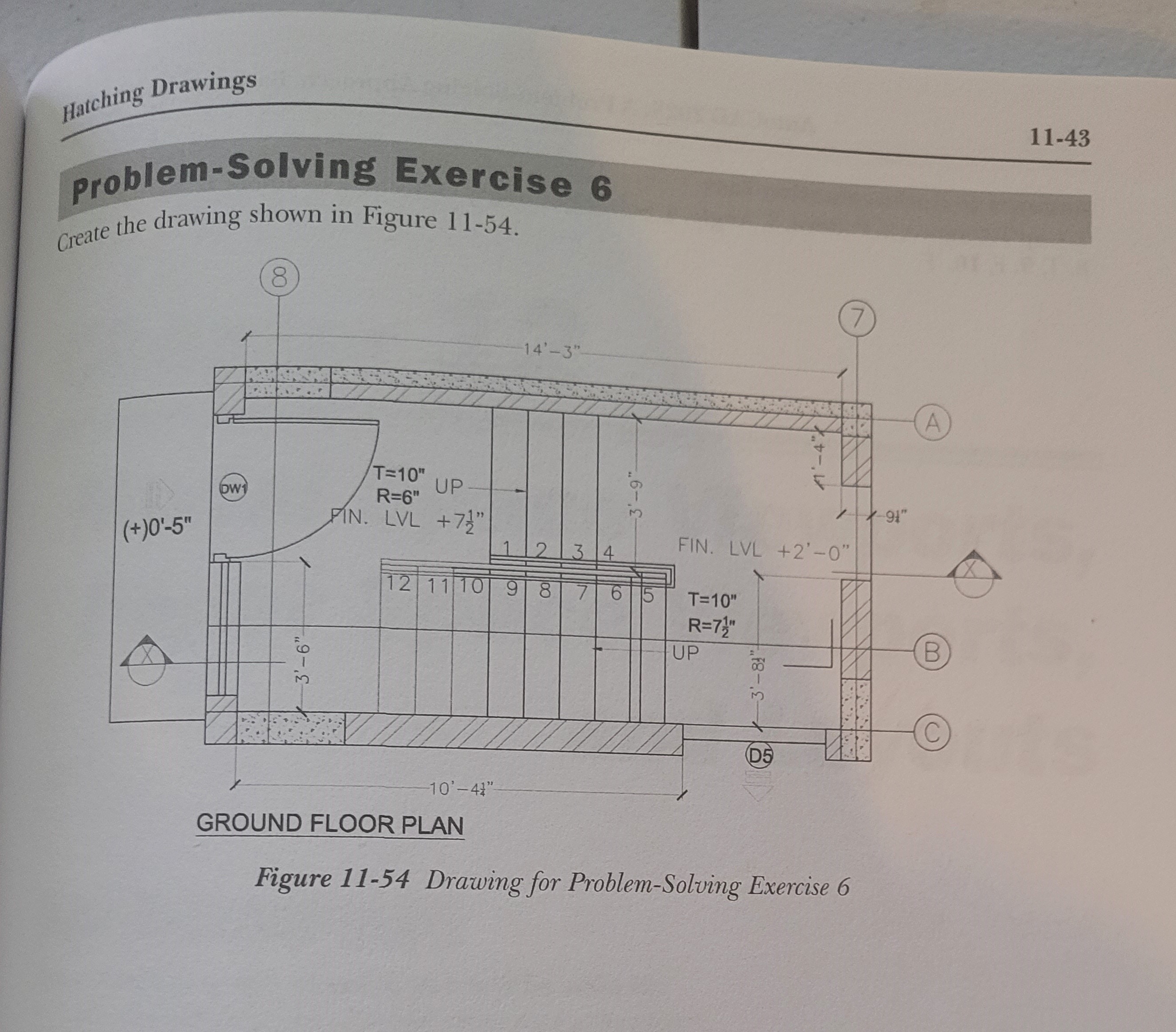 problem-Solving Exercise 6 create the drawing shown | Chegg.com