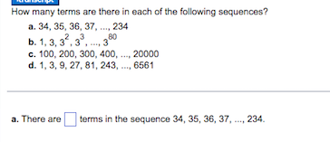 Solved How many terms are there in each of the following | Chegg.com