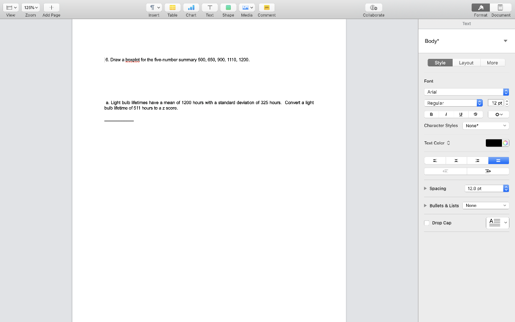 Solved T 125% + Zoom Add Page ul Chart View Insert Table | Chegg.com
