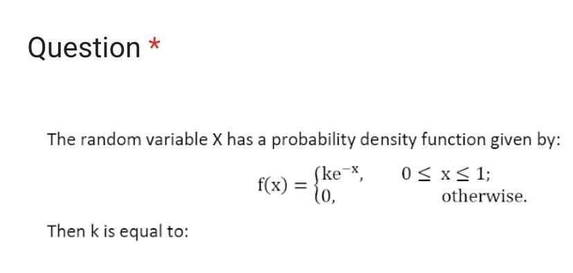 Solved The random variable X has a probability density | Chegg.com