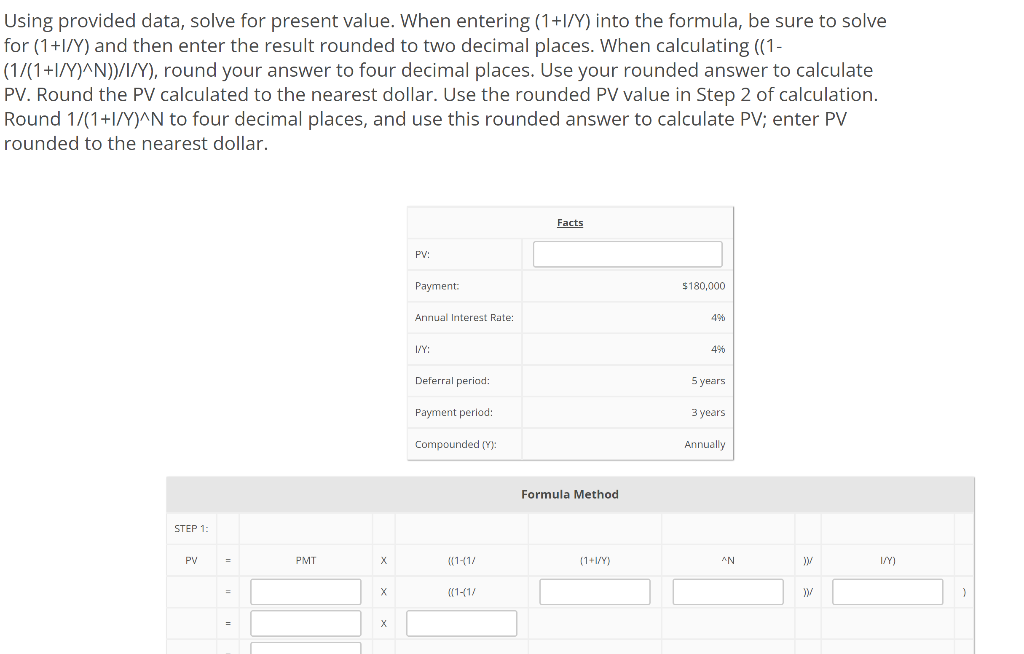 STEP 1: STEP 2: =Using provided data, solve for | Chegg.com
