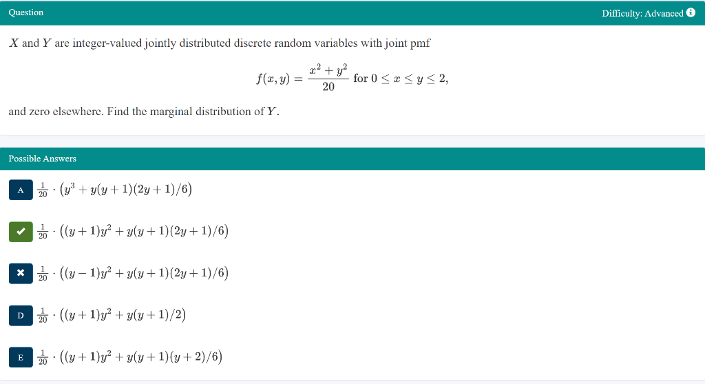 Solved X and Y are integer-valued jointly distributed | Chegg.com
