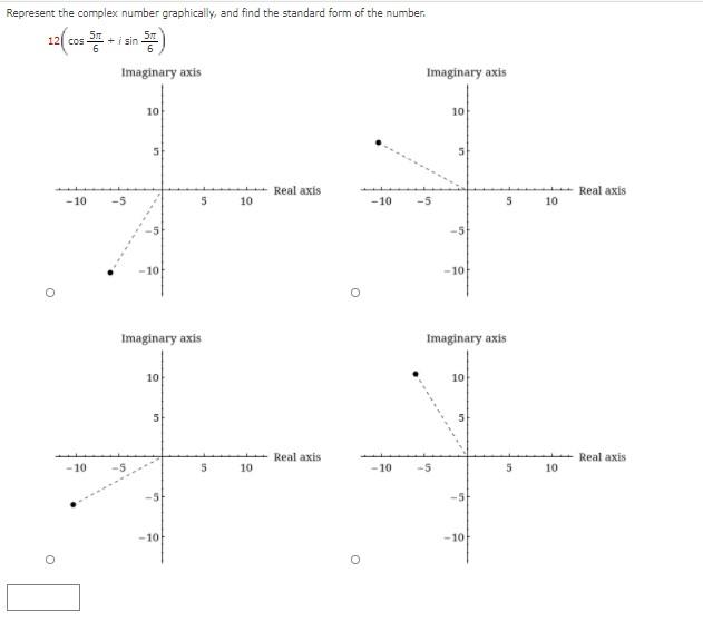 Solved Represent the complex number graphically, and find | Chegg.com