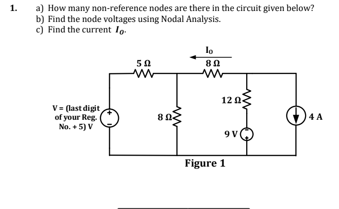 Solved 1 A How Many Non Reference Nodes Are There In The 
