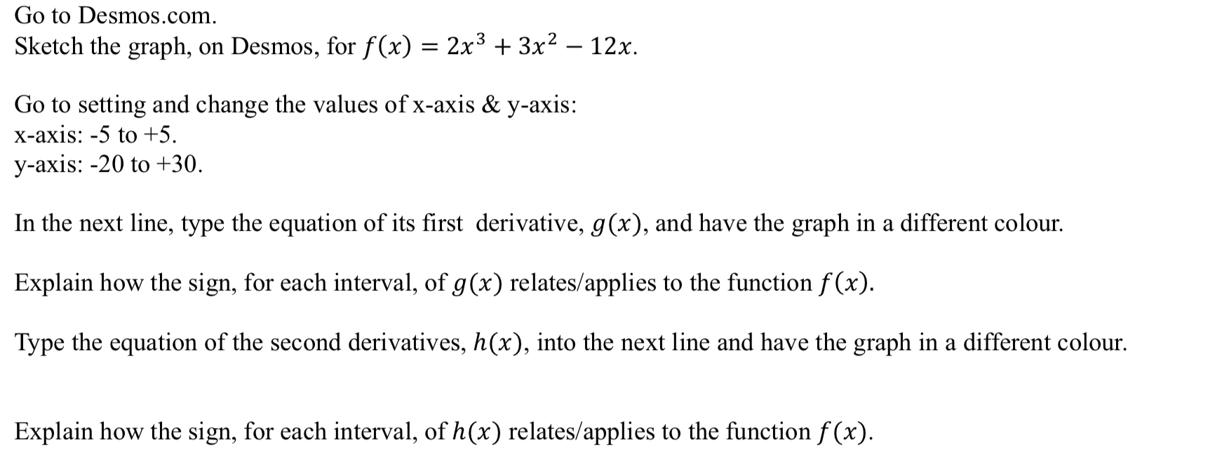 Solved Pls help me to solve this problem with "Desmos" | Chegg.com