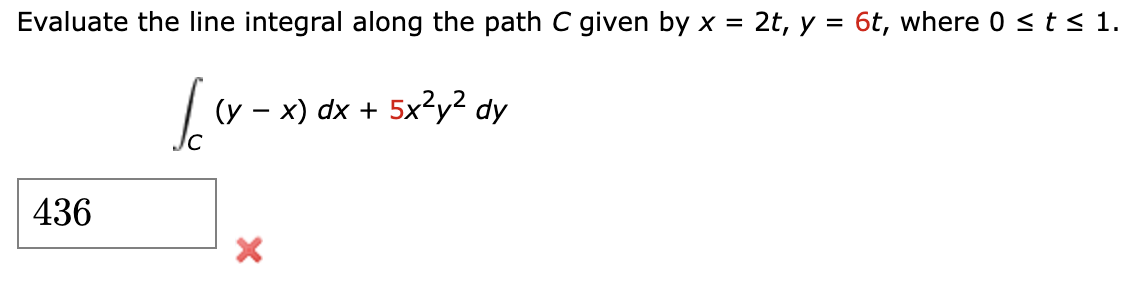 Solved Evaluate the line integral along the path C ﻿given by | Chegg.com
