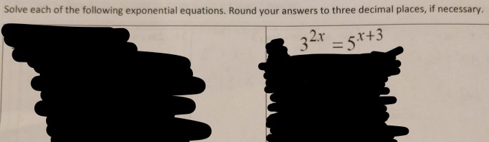 Solved Solve each of the following exponential equations. | Chegg.com