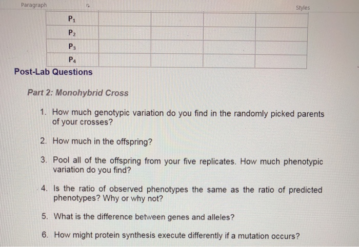 Solved Experiment 1: Punnett Square Crosses In this | Chegg.com Solved Experiment 1: Punnett Square Crosses In this | Chegg.com