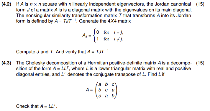 Solved 2) If A is n×n square with n linearly independent | Chegg.com