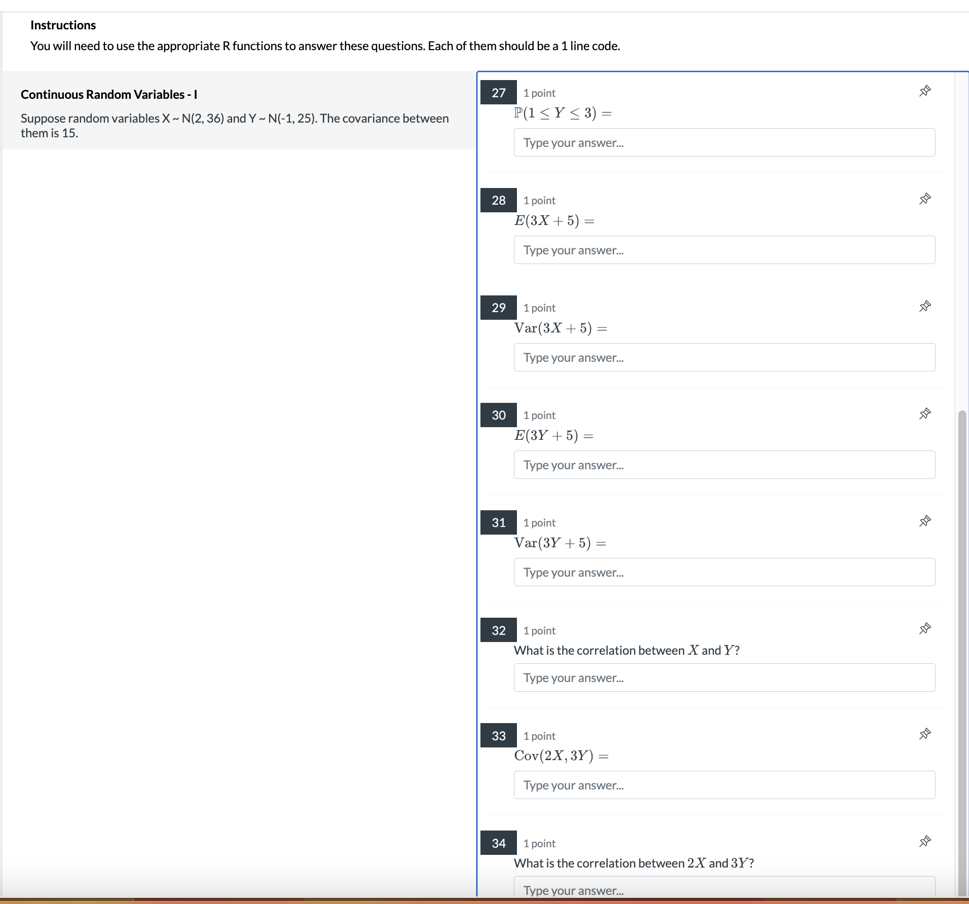 Solved Instructions You will need to use the appropriate R | Chegg.com