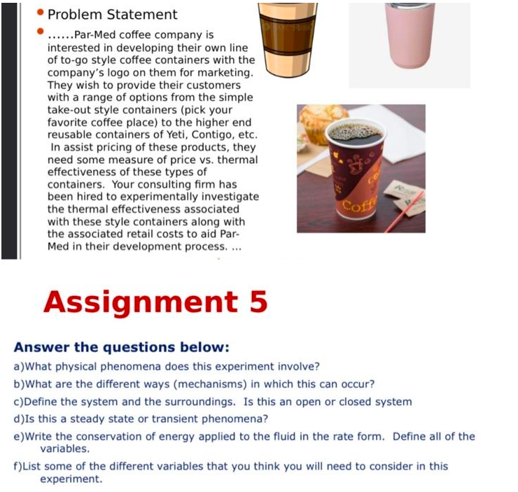 Solved Problem Statement ......Par-Med coffee company is | Chegg.com