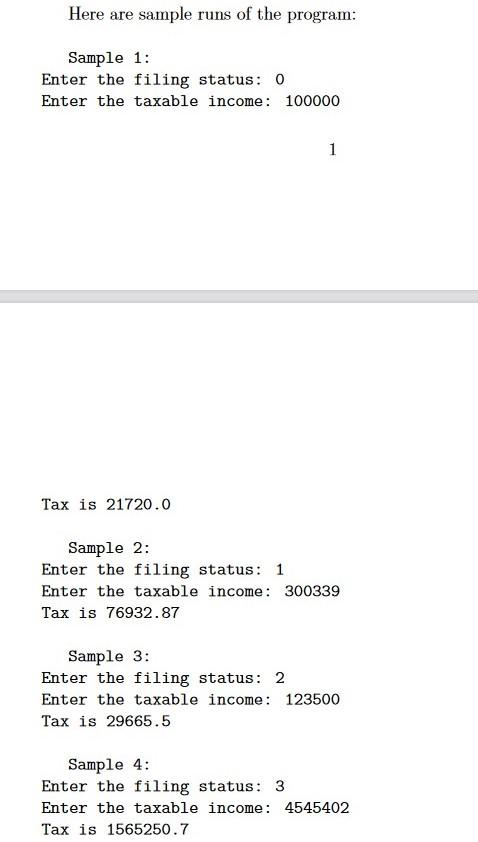 Solved Here are sample runs of the program: Sample 1: Enter | Chegg.com