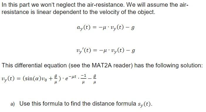 Solved An object is thrown with a certain speed v0 from a | Chegg.com