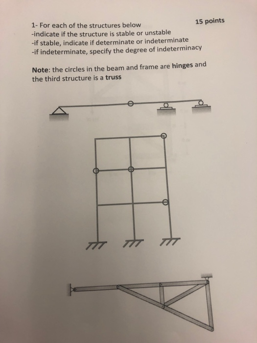 Solved 1- For each of the structures below -indicate if the | Chegg.com