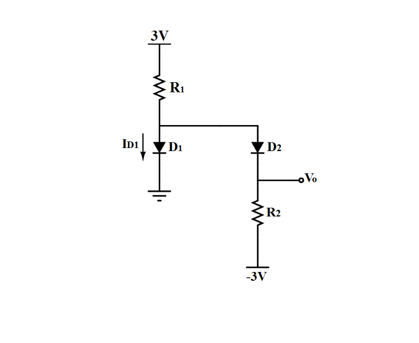 Solved Find the values of ID1 current and V0 voltage shown | Chegg.com