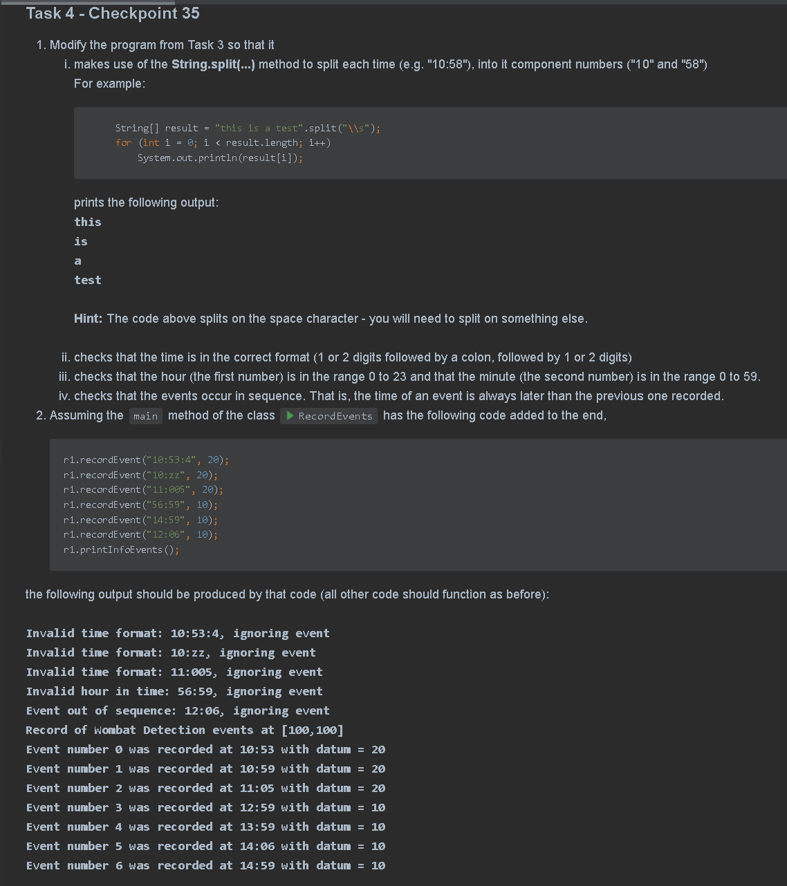 Solved Task 1 - Checkpoint 32 Add a for loop (where | Chegg.com