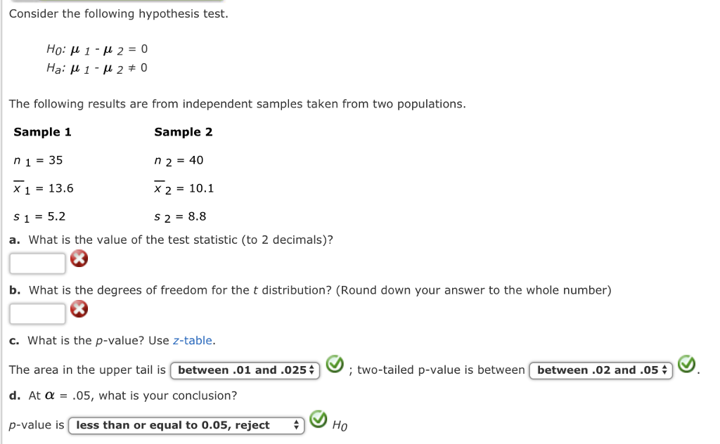 Solved Consider The Following Hypothesis Test The Following Chegg