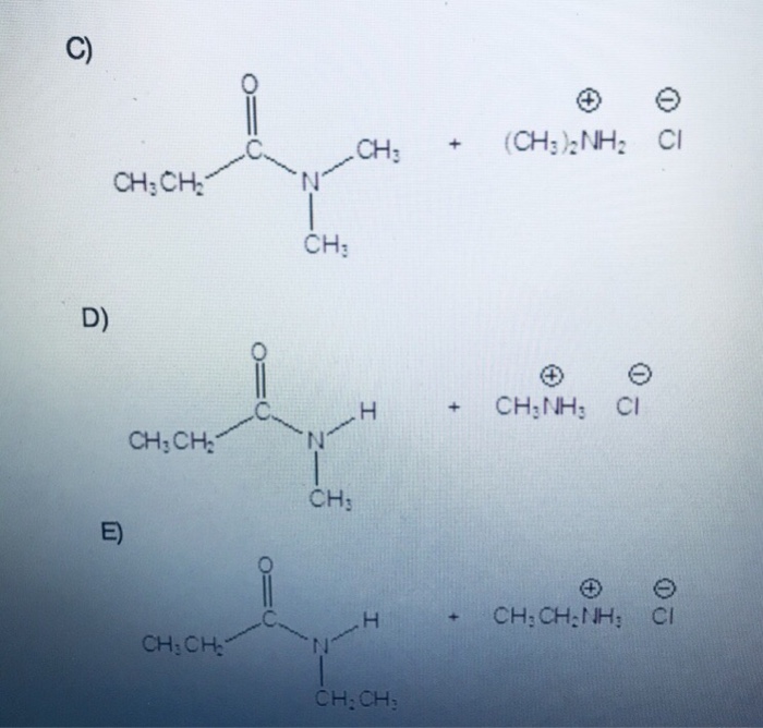 Solved 15) Give the product of the reaction. 0 1. PCI CH3CH | Chegg.com