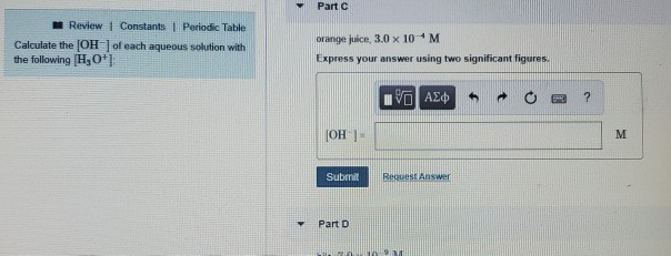 Solved Review 1 Constants l Periodic Table Part EB Calculate | Chegg.com
