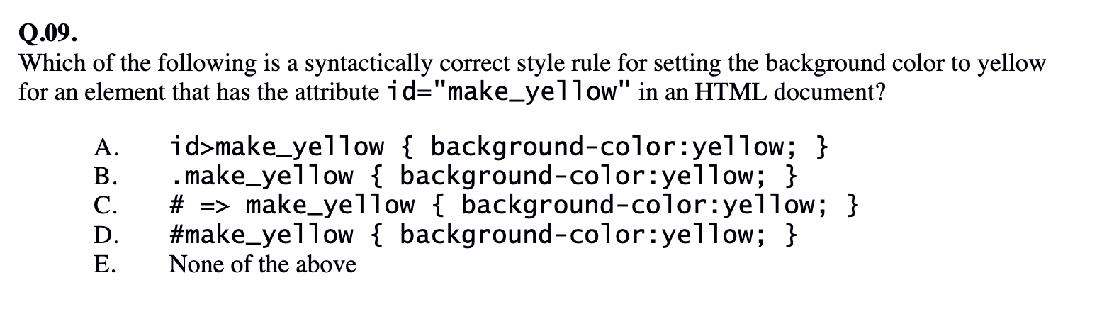 Solved Q.01. How many attributes does the following element | Chegg.com