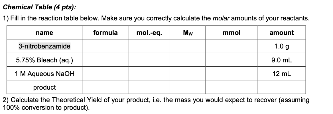 Solved NaOCI (5%) NH2 NH2 NaOH isocyanate intermediate | Chegg.com