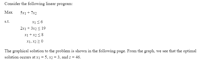 Solved Consider the following linear program: Max 5x1 + 7x2 | Chegg.com