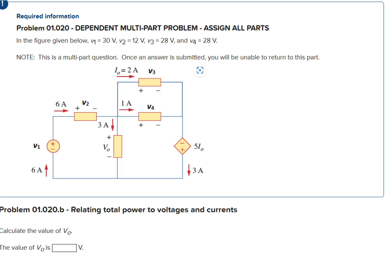 Solved Required informationProblem 01.020 - ﻿DEPENDENT | Chegg.com