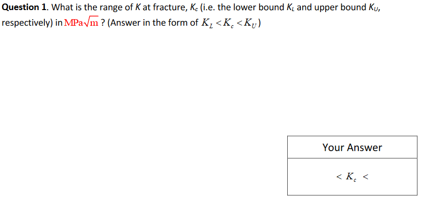 Solved Part A. Failure Analysis -Analysis of Crack | Chegg.com