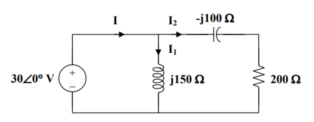 Solved For the following circuit, find the instantaneous | Chegg.com