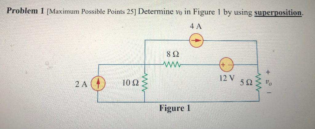 Solved Problem 1 [Maximum Possible Points 25] Determine vo | Chegg.com