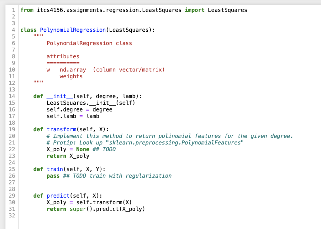 Polynomial Regression with Multiple Variables (+ | Chegg.com