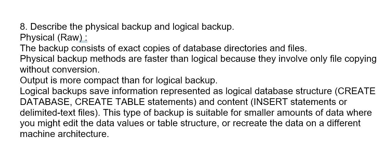 1 Explain the purpose of data normalization and | Chegg.com