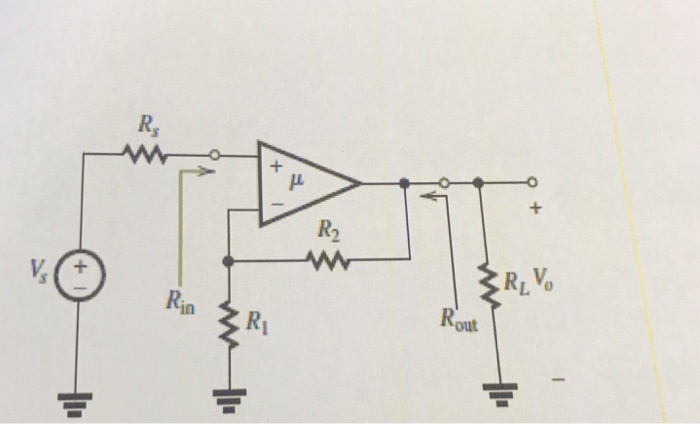 Solved 3. The series-shunt feedback amplifier shown in the | Chegg.com