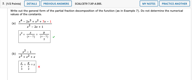 Solved 1. [0/2 points) DETAILS PREVIOUS ANSWERS SCALCET9 | Chegg.com