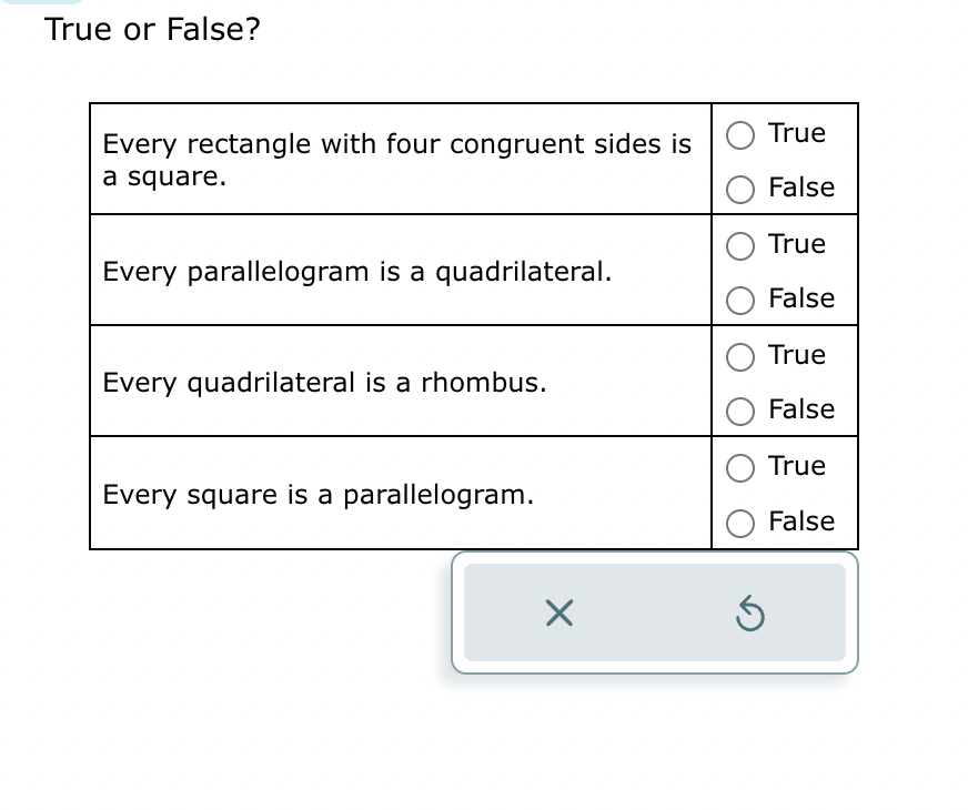 Solved True or False? | Chegg.com