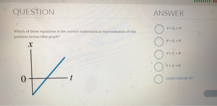 Solved QUESTION ANSWER Which of these equations is the | Chegg.com