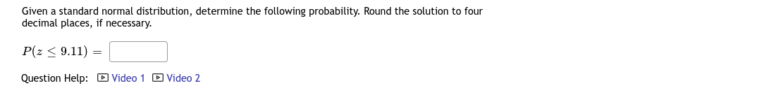 Solved Given a standard normal distribution, determine the | Chegg.com