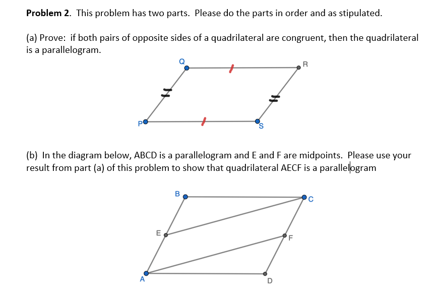 Solved Problem 2. This problem has two parts. Please do the | Chegg.com