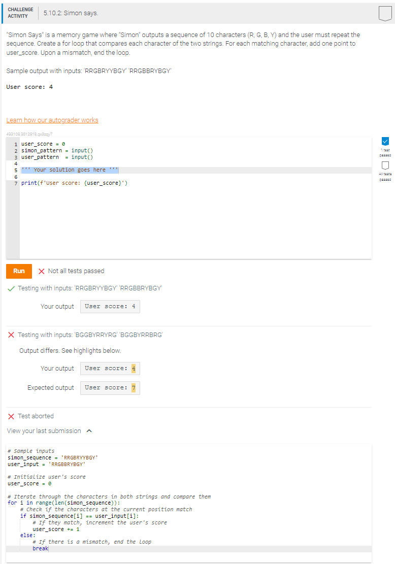 Solved "Simon Says" is a memory game where "Simon" outputs a | Chegg.com