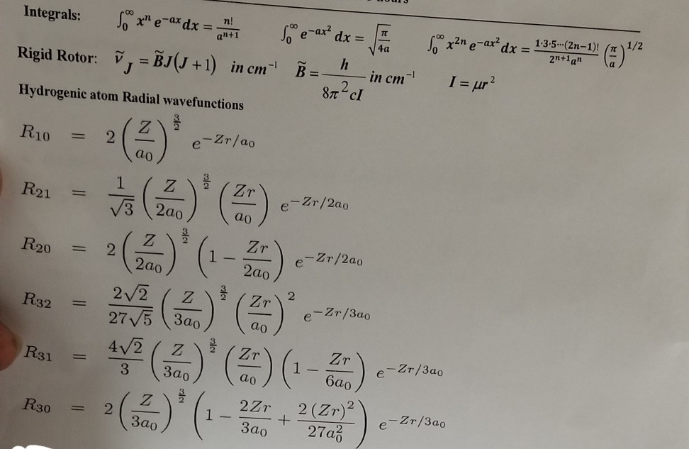 Solved For an electron in a hydrogenic atom orbital R32 | Chegg.com