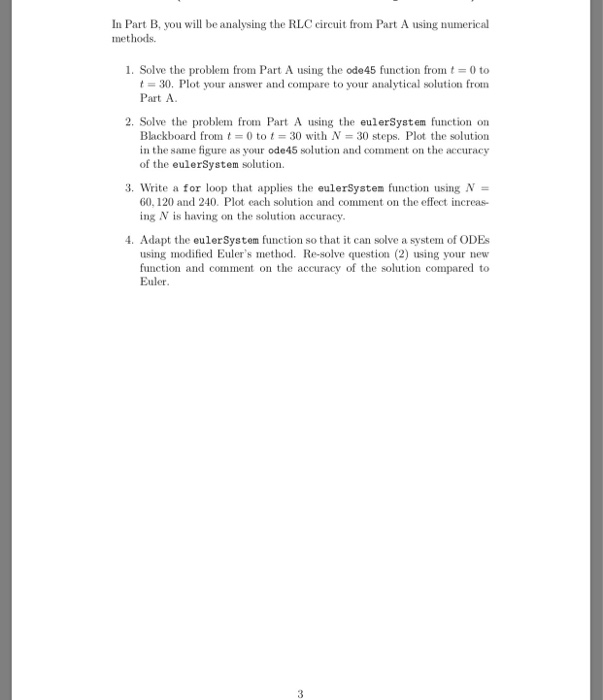 part A - 3 and 4 no ques must need matlab code and | Chegg.com