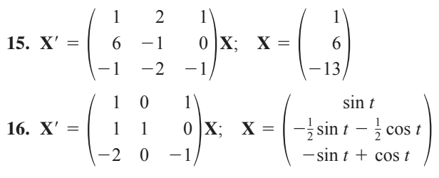 Solved verify that the vector X is a solution of the given | Chegg.com